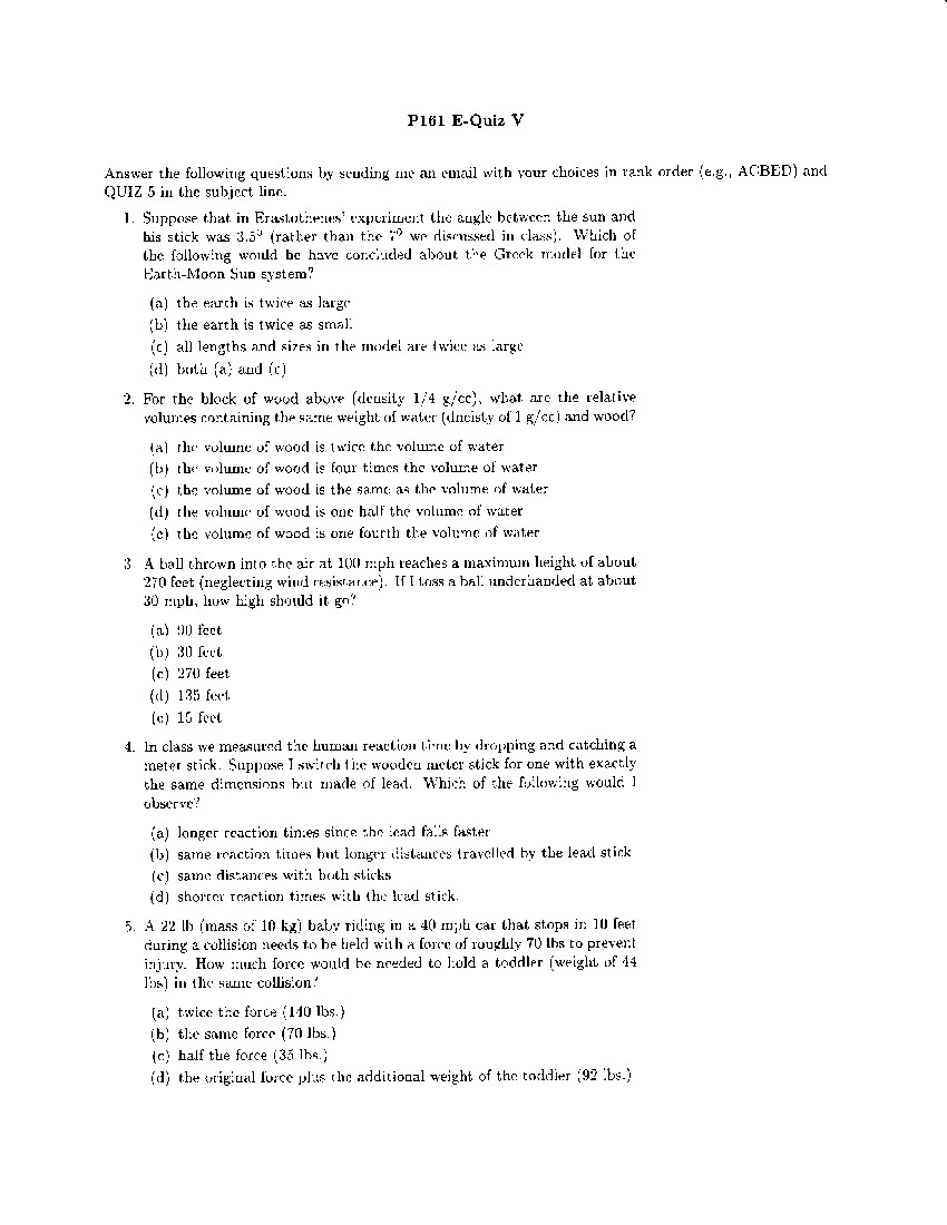 OSU Physics: Physics 161